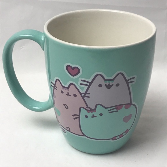 Pusheen | Dining | Turquoise Pusheen Ceramic Cat Mug Kawaii | Poshmark